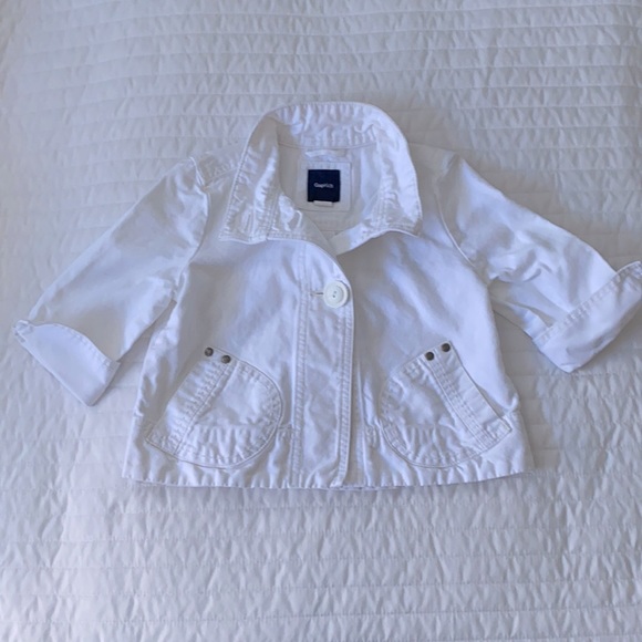 GAP | Jackets & Coats | Gap Kids Girls White Denim Jacket | Poshmark